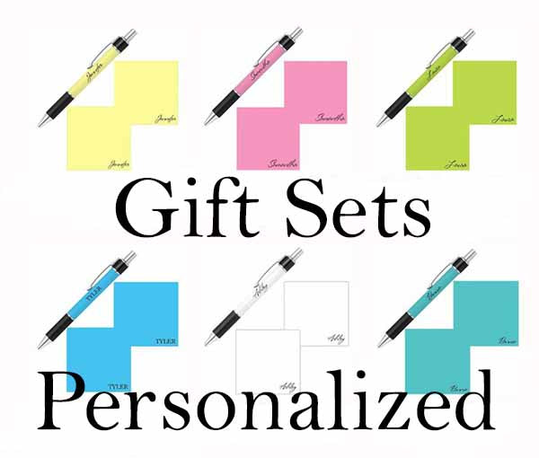 place cards, sticky notes, pens, paper, note pads. and gift sets ...